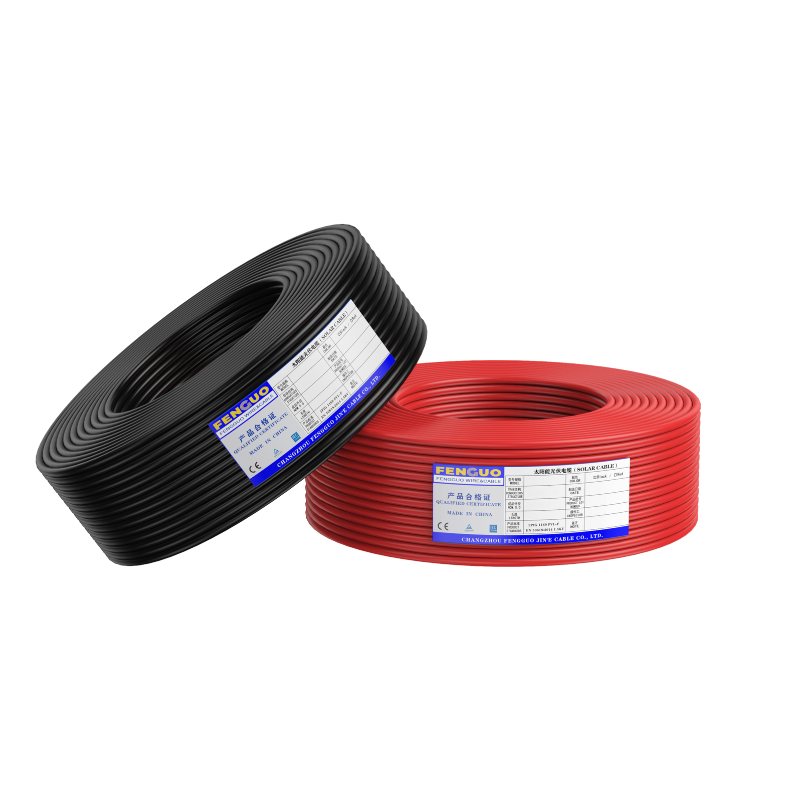 1500V Red Solar Cable Solar DC Wire For Solar Power Plant - Changzhou ...
